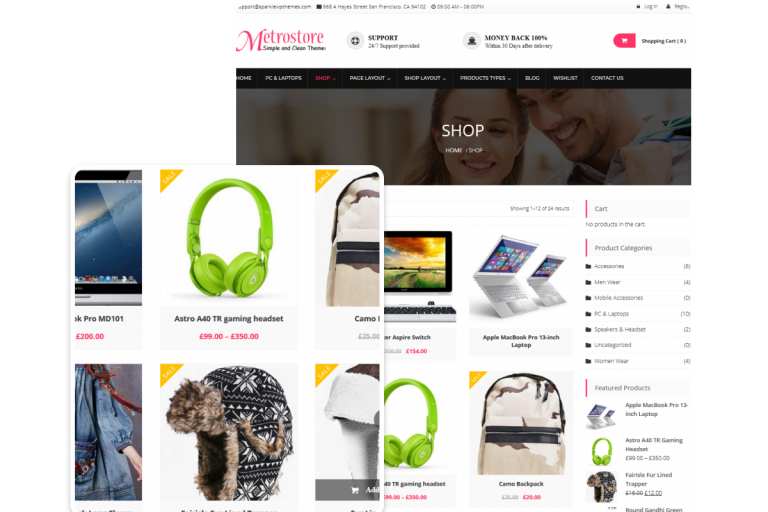 MetroStore Pro - Premium eCommerce Theme For Online Store - Sparkle Themes